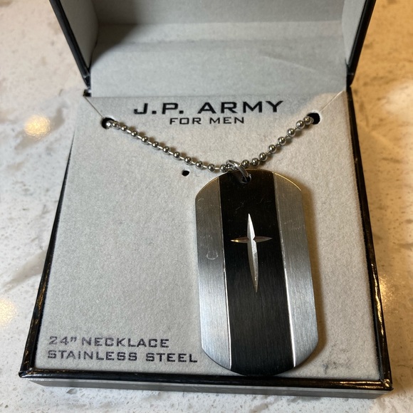 J.P. Army For Men | Accessories | Jp Army For Men Necklace 24 Stainless ...